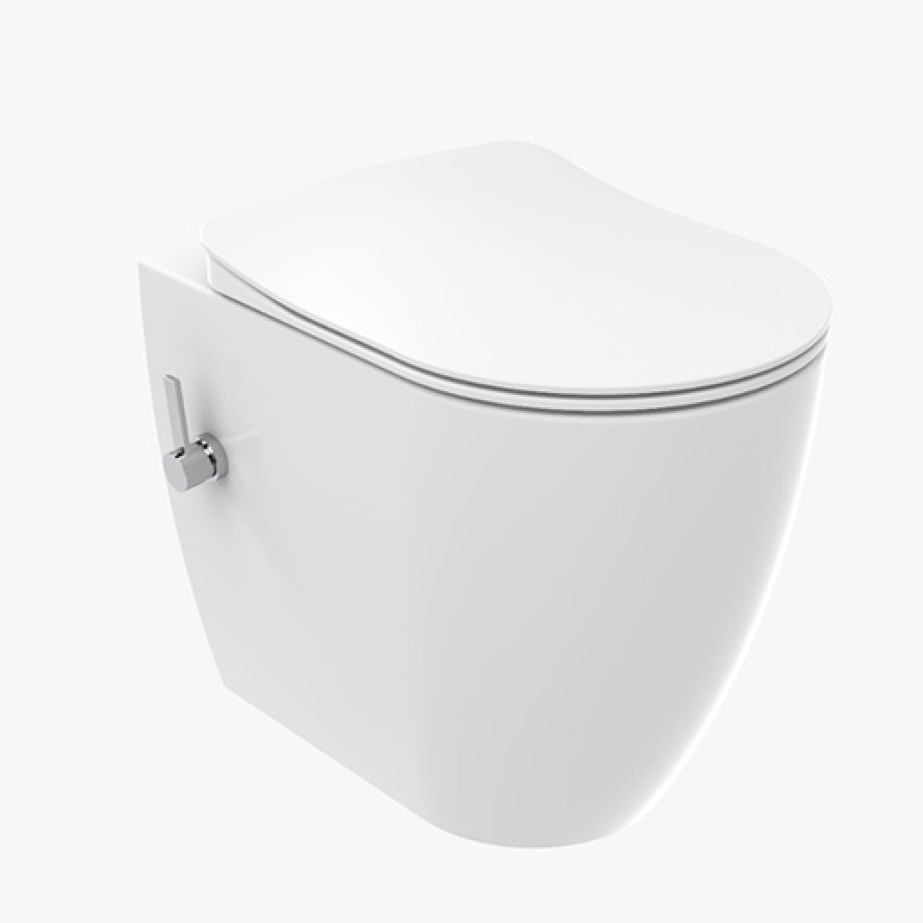 Creavit Free Back to Wall Combined Bidet Toilet - Integrated Hot & Cold ...