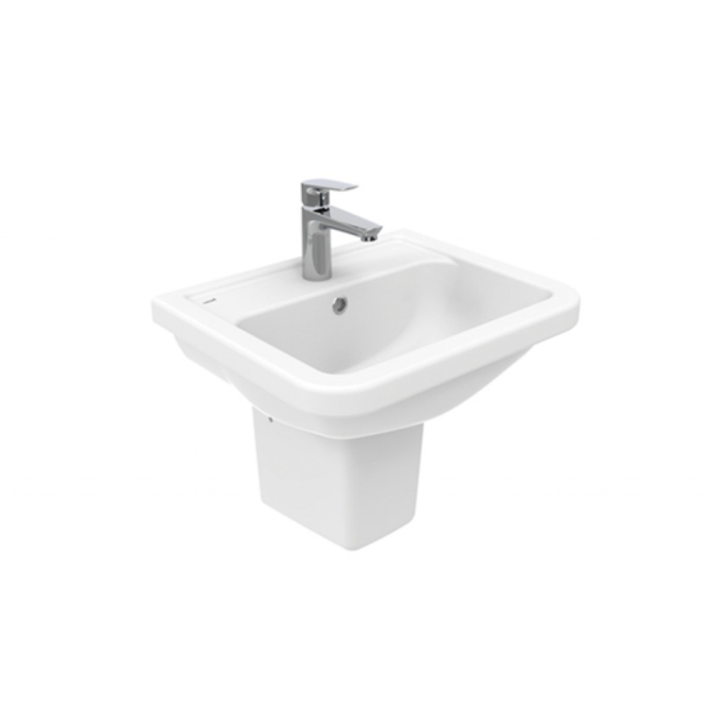 Creavit Key Corner Half Pedestal Washbasin 40*50 cm