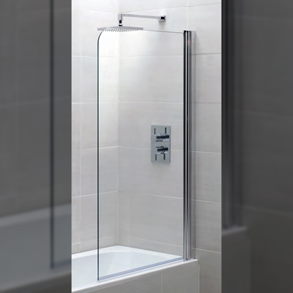 Artesan Hapi6 Chrome Single Bath Screen - 800 MM