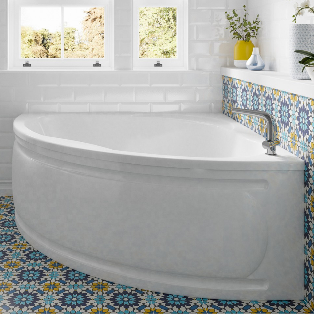 Trojan Laguna Quadrant Corner Bath - 1350MM x 1350MM