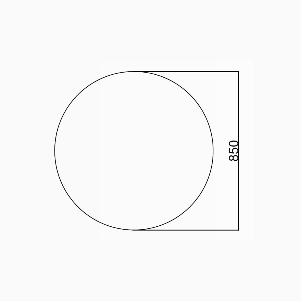 Creavit Rayas Led Mirror - 850mm - Anthracite