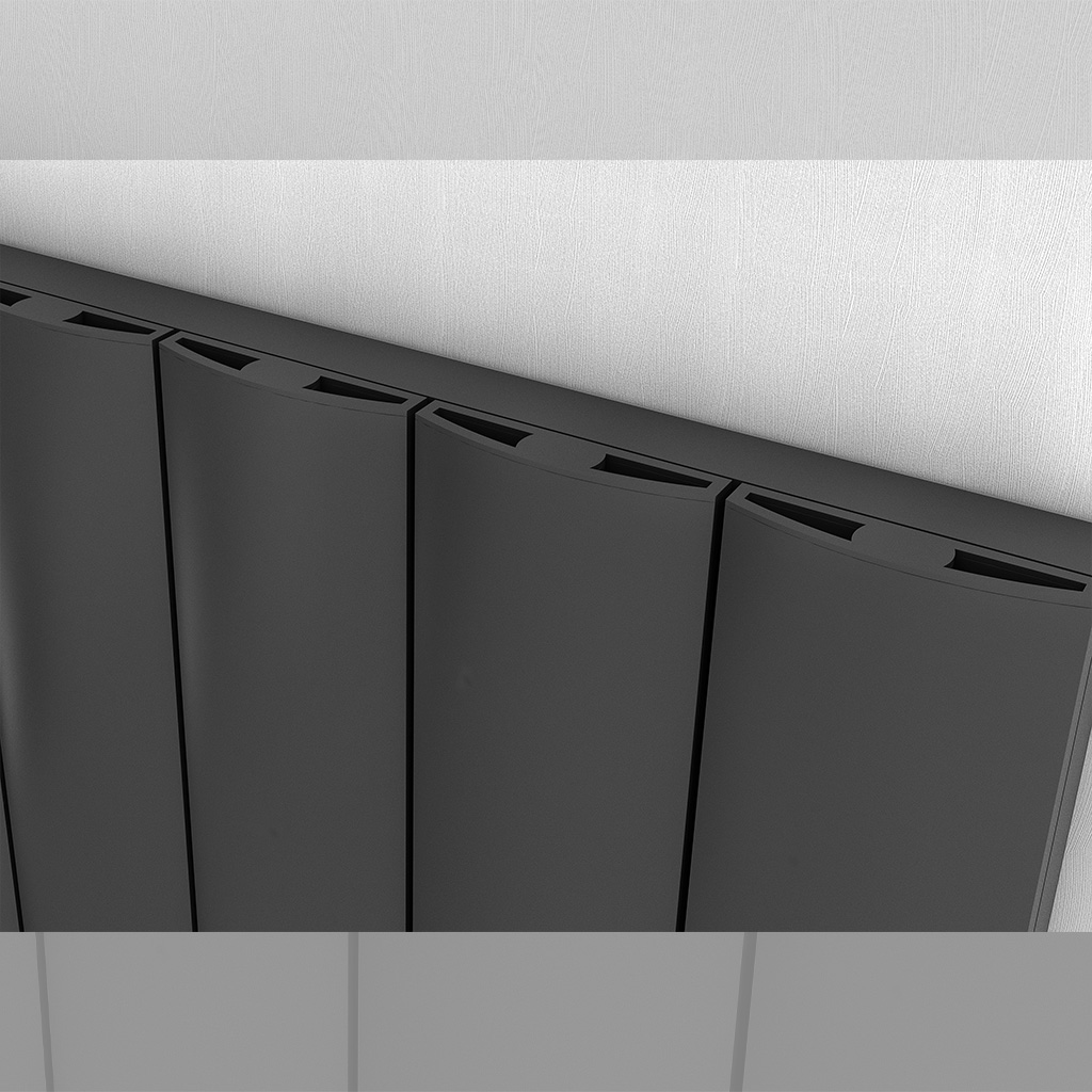 Sanica Lugo Vertical Single Panel Aluminium Radiator