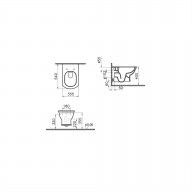 VitrA Valarte Rimless Wall Hung Toilet - 560MM Projection